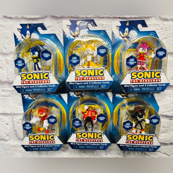 Sega | Toys | Sonic The Hedgehog Mini Figures Collector Cards | Poshmark